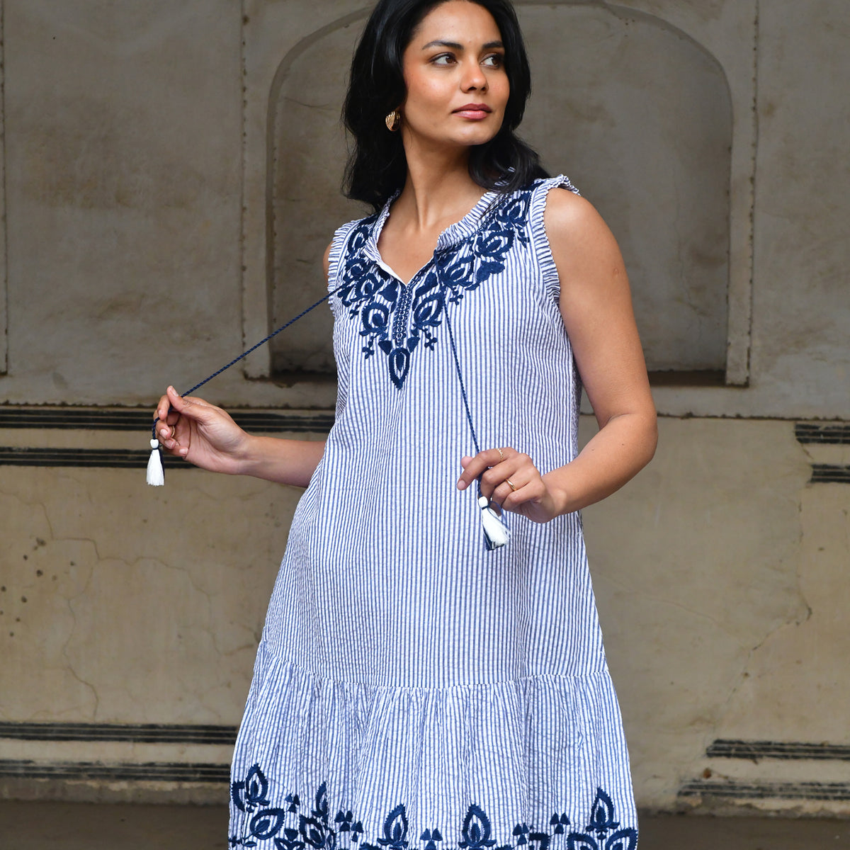 Capri Dress – Azure and Indigo
